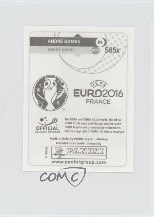 2016 Panini Euro 2016 Album Stickers Andre Gomes #585X | eBay