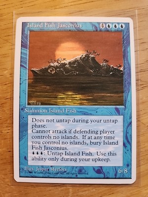 Island Fish Jasconius - Fourth Edition 4th - MTG Magic - Rare - Blue ...