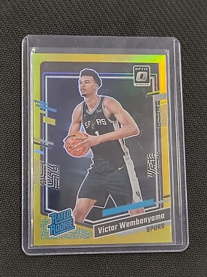 2023-24 Optic Gold Victor Wembanyama /10 - Gold Rookie Rated Rookie ...