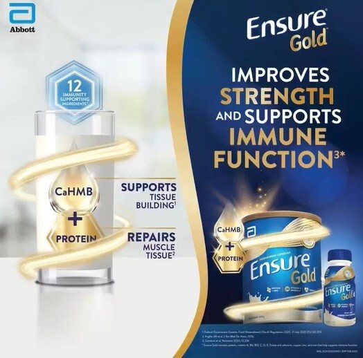 3X 800g En sure Milk Powder Vanilla Flavor Nutrition Vitamin Health ...