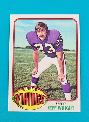 1976 Topps RC #211 Jeff Wright Minnesota Vikings FOOTBALL Card 5B | eBay