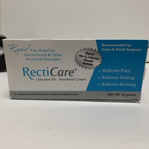 Recticare Pain Relief for Hemorrhoids & Anorectal Cream 30g Exp26+ #300 ...