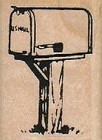 Postbox 1 1/2 x 2" Rubber Stamp, Postal Themed Stamp, Post Box Stamp | eBay