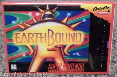 Earthbound SNES Vintage Game Box 2" x 3" Fridge Locker MAGNET Nintendo ...