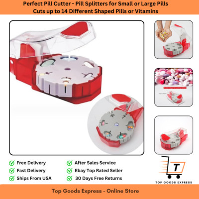 Perfect Pill Cutter - Pill Splitters for Small or Large Pills - Cuts up ...