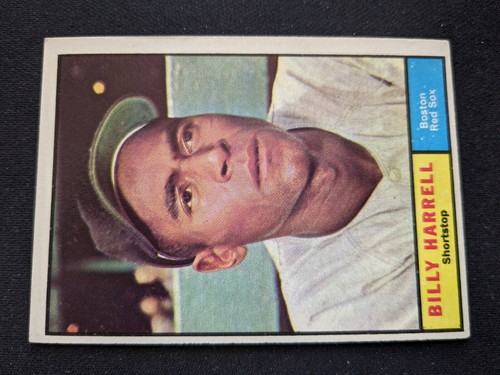 1961 Topps Baseball Card # 354 Billy Harrell - Boston Red Sox (VG/EX ...
