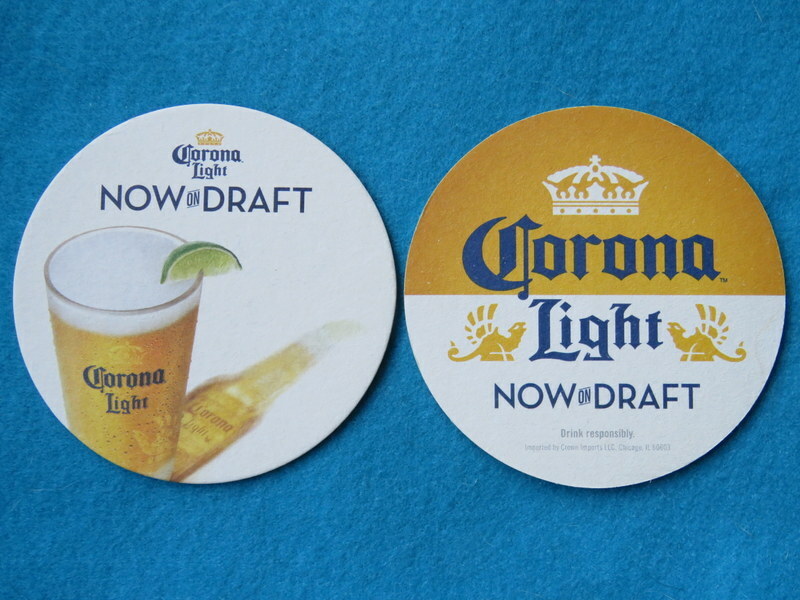 Beer Coaster ~ CORONA Brewing Light Draft ~ MEXICO ** See 1000s More in ...