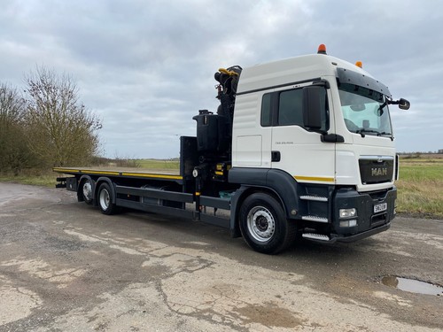 2013 MAN TGS 400 Sleeper Cab 26t Flat Truck with Fassi F310 Crane | eBay UK