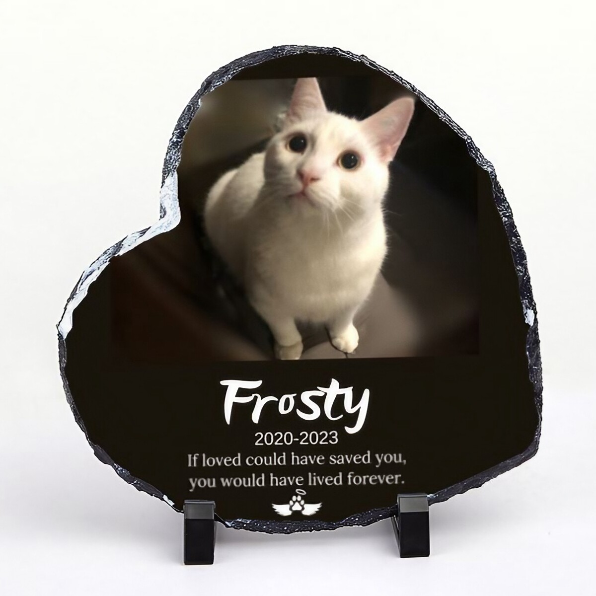 Personalised Pet Memorial Plaque Dog Cat Bird Custom Grave Stone UV ...