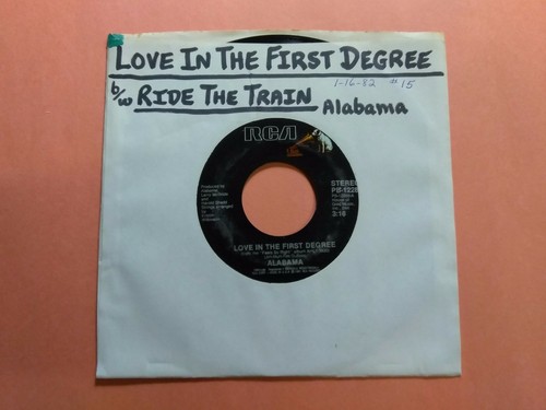 ALABAMA Love In The First Degree b/w Ride The Train PB12288 7" 45rpm ...