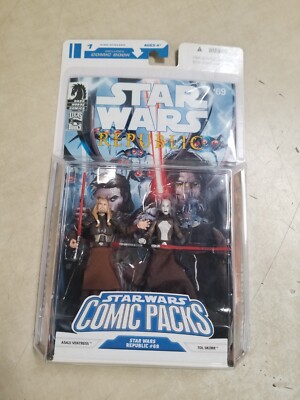 Star Wars Comic Pack Asajj Ventress Tol Skorr 3.75" Action Figure Set ...