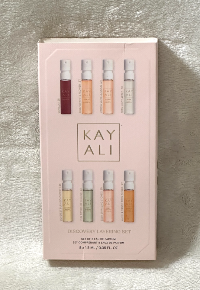 Kayali ~ Womens EDP Perfume Discovery Layering Set ~ 8 x 1.5mL (.05 fl ...