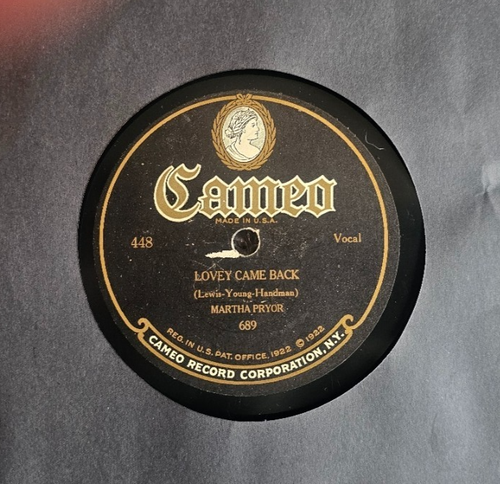 Cameo 78 – Lovey Came Back / When Dixie Stars Are Playing – Martha ...