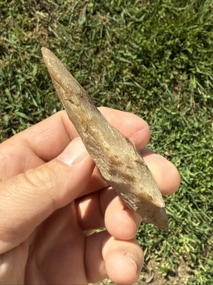 Indian Arrowhead HIXTON QUARTZ Hardin Found In Wisconsin 3.5/8” Long ...