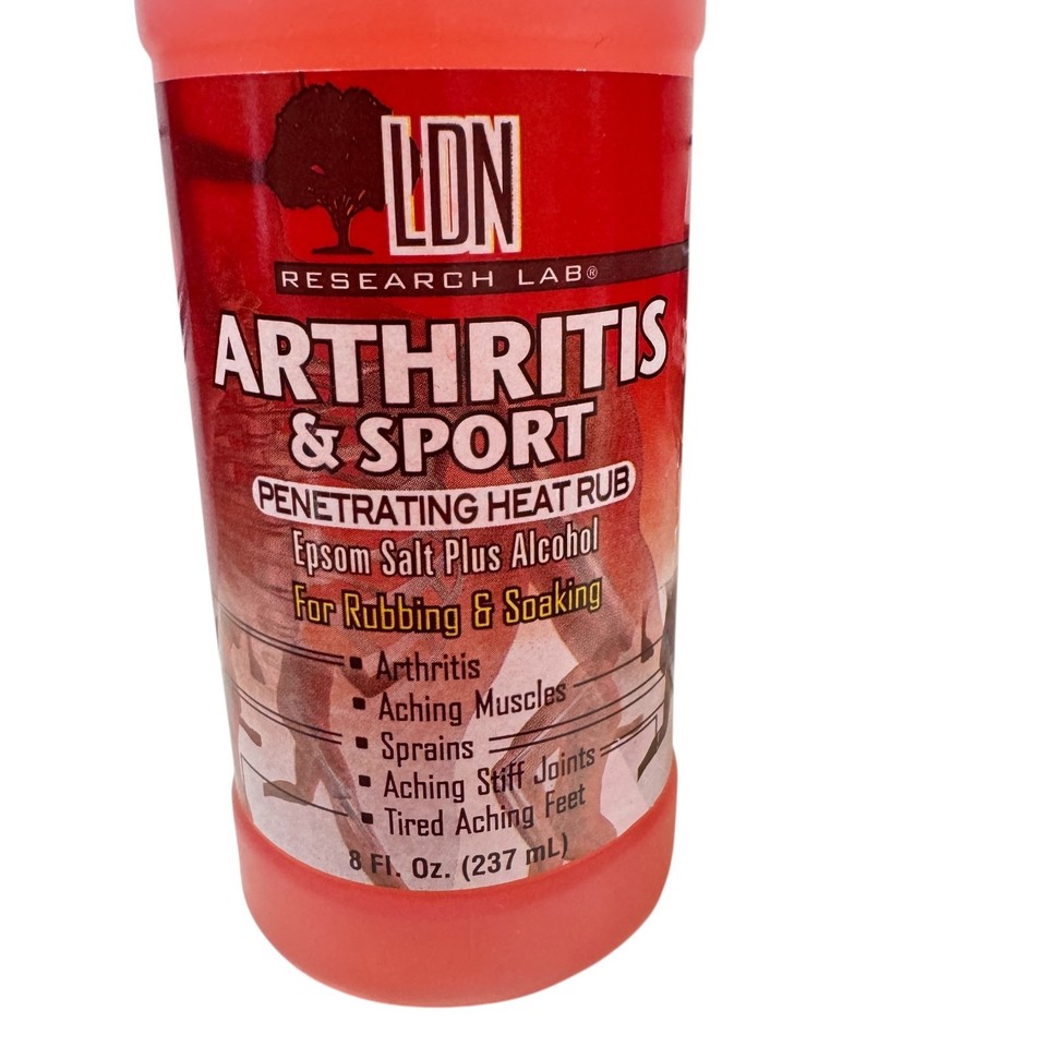 LDN Research 8oz Arthritis & Sport Penetrating Heat Rub Epsom Salt Plus ...