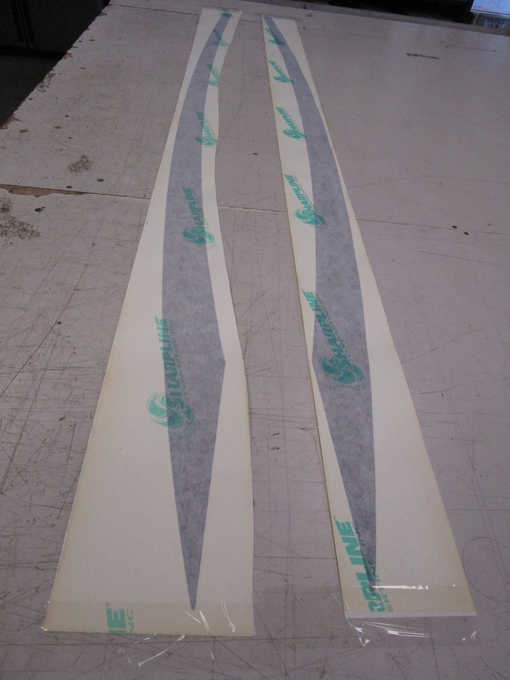 PREMIER HULL DECAL PAIR (2) 30005555 MAROON 73 3/4" L X 2 7/8" W MARINE ...
