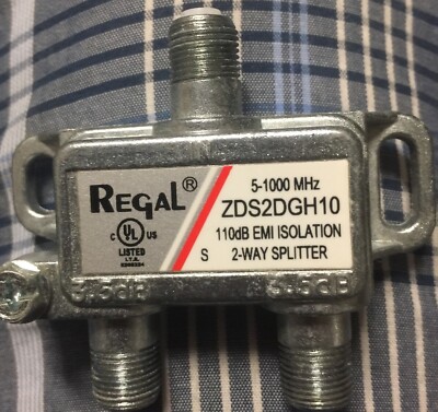 2 WAY REGAL DIGITAL COAX CABLE SPLITTER 5-1000Mhz | eBay