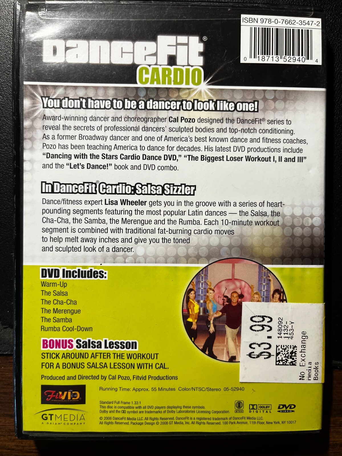 Dance Fit Cardio Salsa Sizzler Very Good DVD Cal Pozo Dancing with the ...