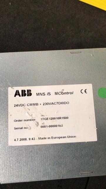 ABB 1TGE120010R1500 MNS iS MControl for sale online | eBay
