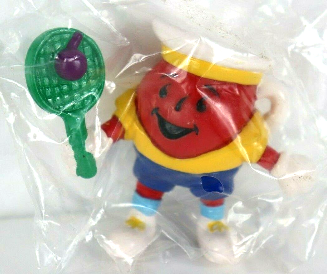 Vintage Kool Aid Man Figure PVC Toy Tennis Party Cake Decor More NEW O ...