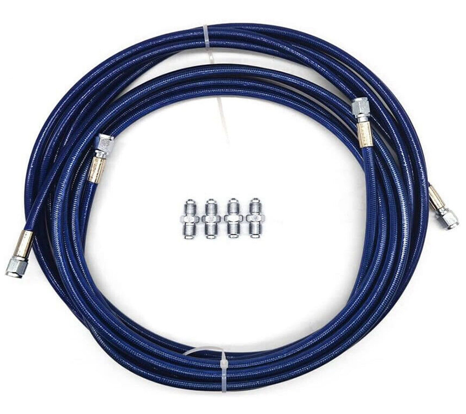 New Stainless Rear Flexible Brake Lines Replacement Kit For 96-00 Honda ...