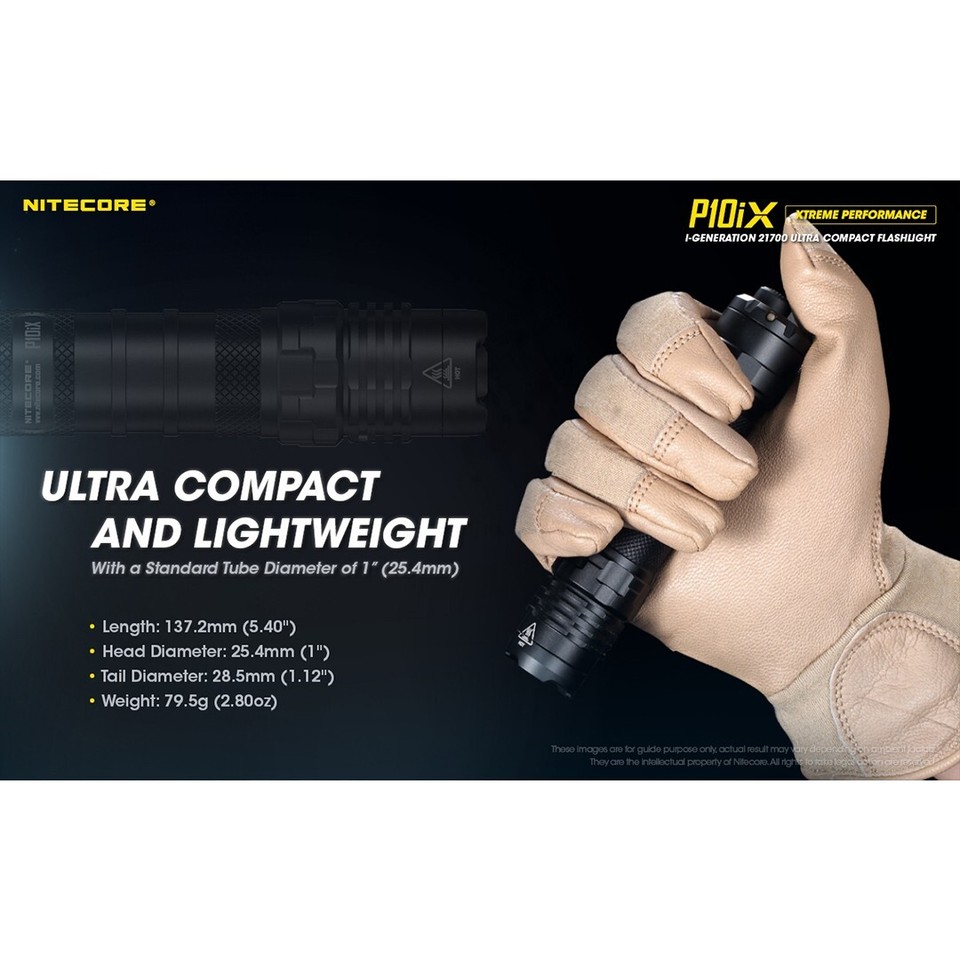Nitecore P10iX 4000 Lumen USB-C Rechargeable Tactical Flashlight ...