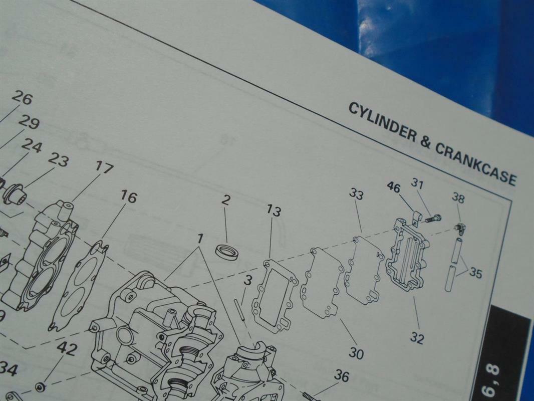 5000957 2000 Parts Catalog Johnson 6, 8 hp Models | eBay