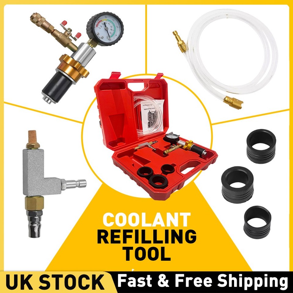 Coolant Pressure Tester Cooling System Radiator Refill Vacuum Pump Test ...