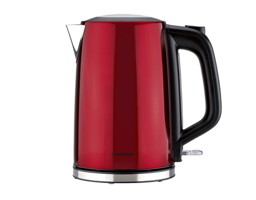 SILVERCREST Wasserkocher Heißwasser Edelstahl SWKE 3100 F1 1,7L rot ...