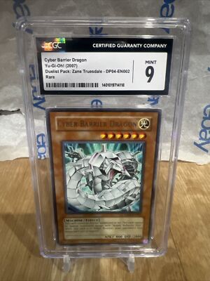 Yu-Gi-Oh! Cyber Barrier Dragon Ultimate Rare Dp04-EN002 Cgc 9 Mint ...