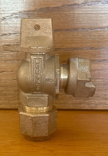 Mueller E-1962WSGP Angle Meter Ball Valve, 3/4" x 3/4", IPS x Meter ...