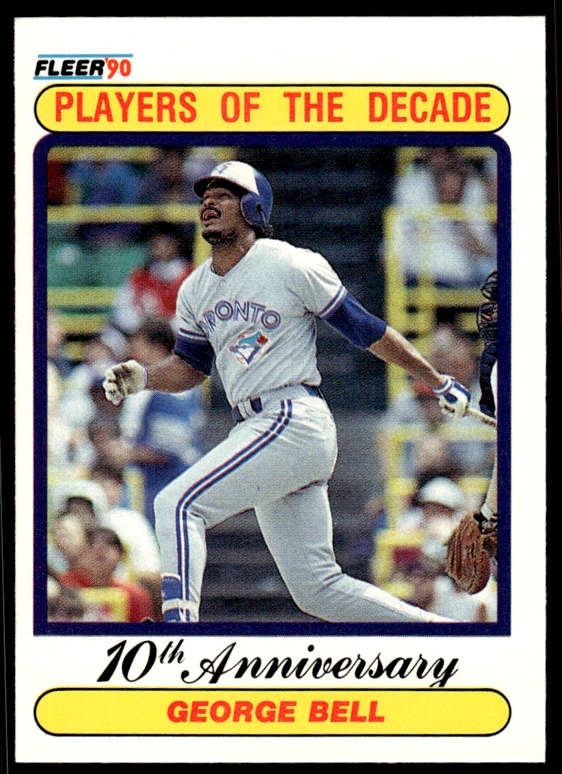 1990 Fleer Baseball Card George Bell Toronto Blue Jays #628 | eBay