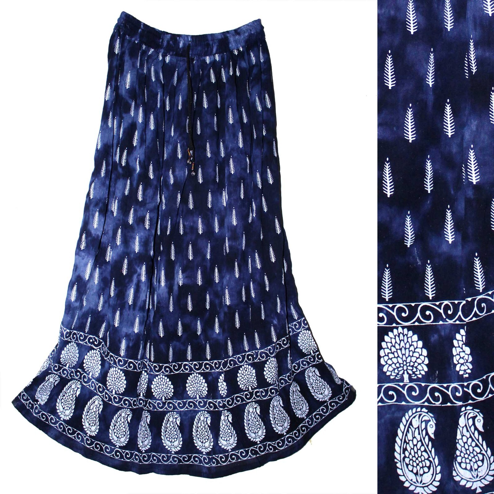 Plus Size XL To 2X Indian Ethnic Hippie Maxi Floral Skirt For Women ...