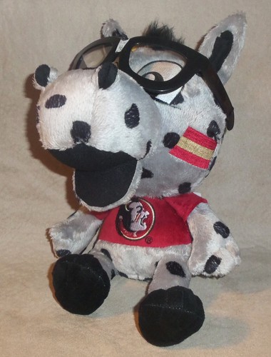 FSU Florida State Seminoles 12" Plush Mascot: Study Buddies w Glasses ...