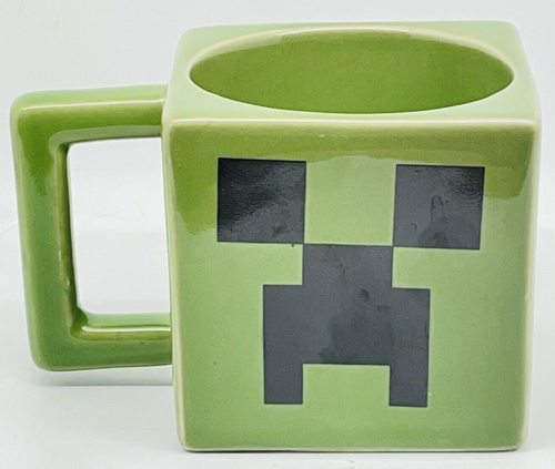 Minecraft Creeper Ceramic Face Mug Tea Coffee Game Green Cup Mojang ...
