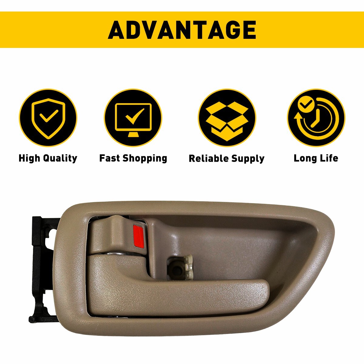 for 01-07 Toyota Sequoia Inside Door Handle Trim Beige Tan Left Driver ...