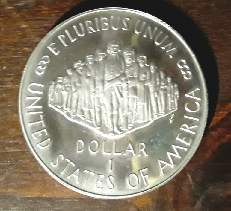 1987 S 200th Anniversary US Constitution We the People' Silver Dollar ...