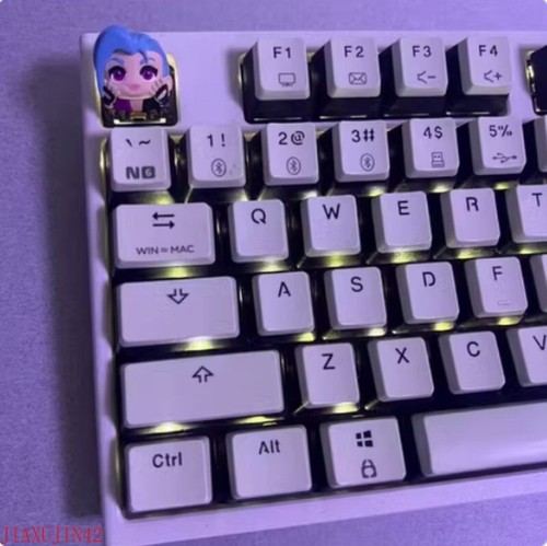 LOL League of Legends Jinx Cute for Mechanical Keyboard Wooting Cartoon ...