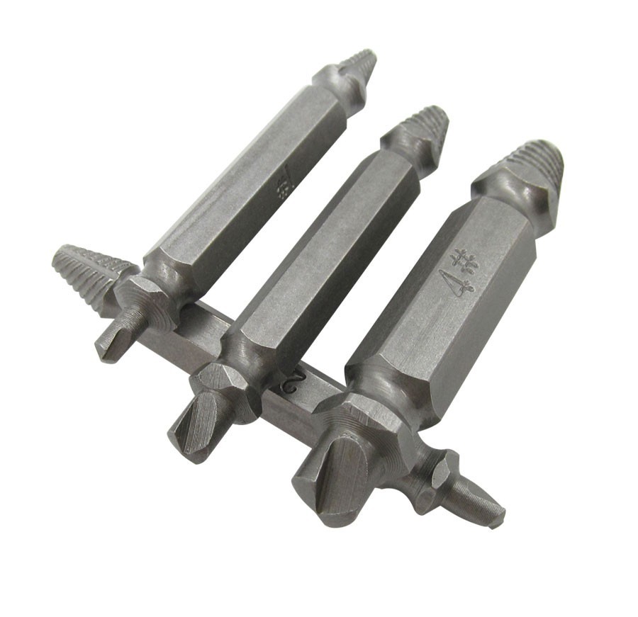 ACENIX? New 4 Pcs Screw Speed Out Extractor Drill Bits Guide Set Screw ...