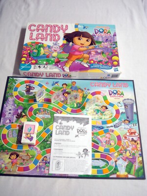 Nickelodeon Dora the Explorer Candyland Board Game 2010 Complete Milton ...