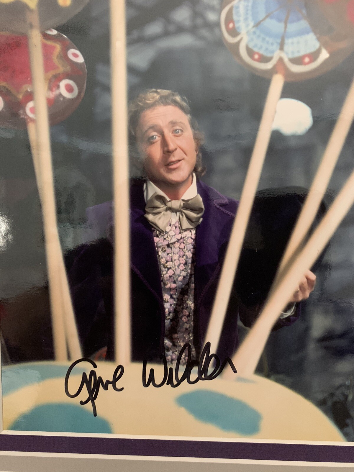 GENE WILDER SIGNED AUTOGRAPH 8X10 WILLY WONKA COLOR PHOTO FRAMED ...