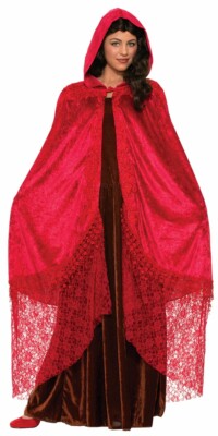 Elegant Cape Medieval Maiden Fancy Dress Up Halloween Costume Accessory ...