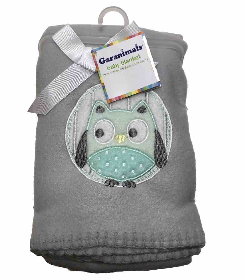 New Tags Garanimals Fleece Baby Blanket 30" x 40" Owl Gray New | eBay