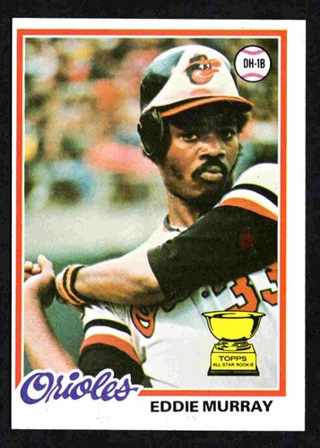 Baltimore Orioles Eddie Murray RC Rookie Card 1978 Topps Baseball Card ...