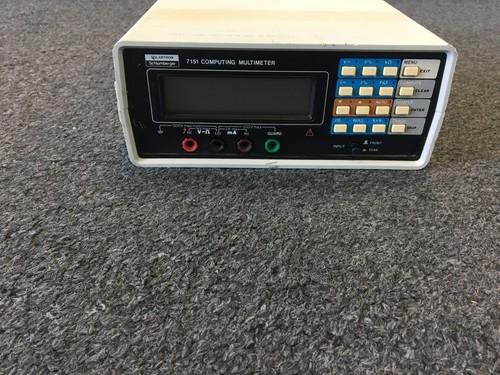 SOLARTRON SCHLUMBERGER 7151 COMPUTING DIGITAL MULTIMETER *TESTED* | eBay