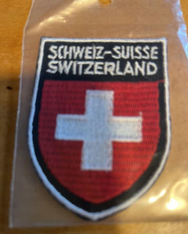 SCHWEIZ Switzerland Suisse Country Flag Embroidered patch 2.5" Long x 2" Wide | eBay