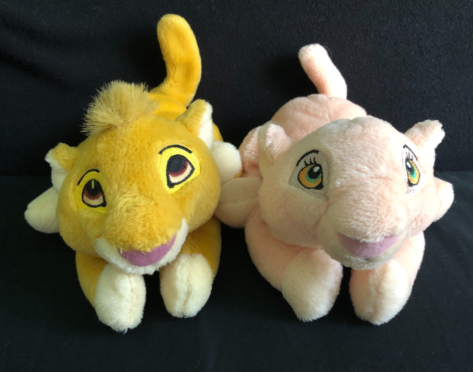 Simba & Nala The Lion King Walt Disney World Plush Beanbag Stuffed Toy ...