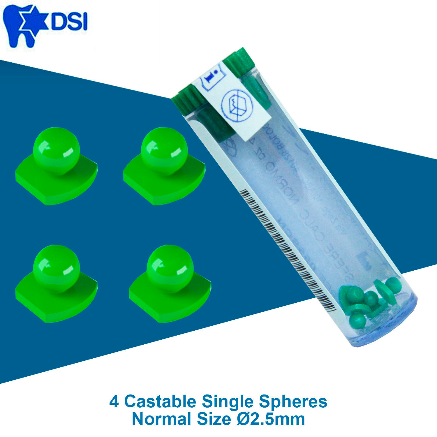 DSI Dental Lab Implant OT Cap 4 Normal Castable Spherical Attachment Ø2 ...