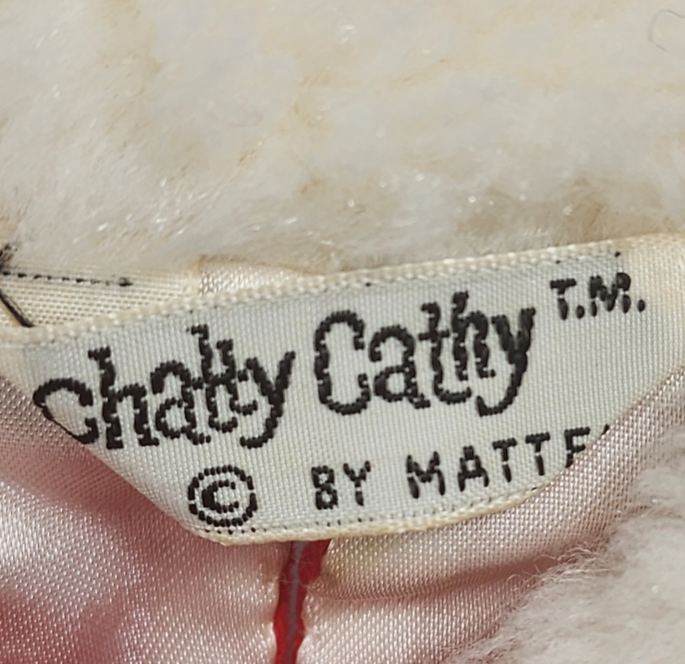 Vintage Chatty Cathy Red Velvet Coat Faux Fur Trim & Headband Mattel ...