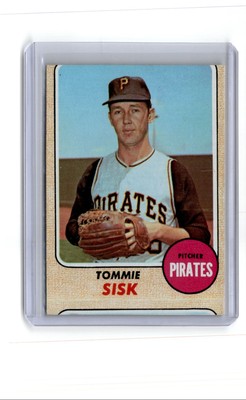 1968 Topps Miscut Tommie Sisk Pittsburgh Pirates #429 | eBay